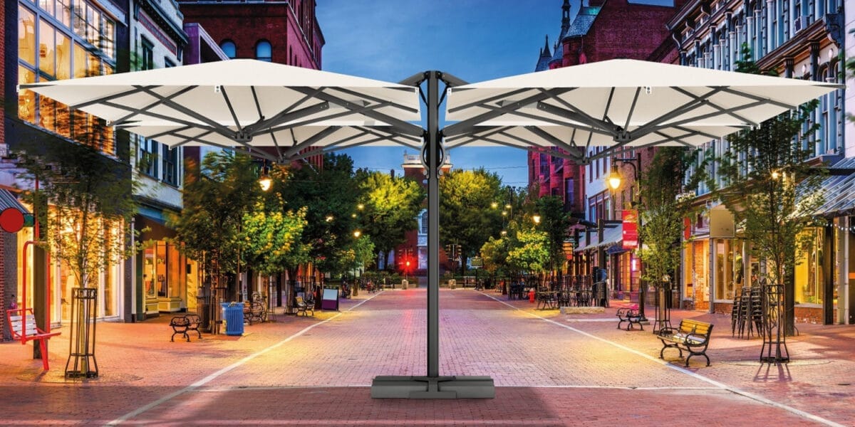 Trevo Parasol X4 - 5 x 5m - Symo Parasols